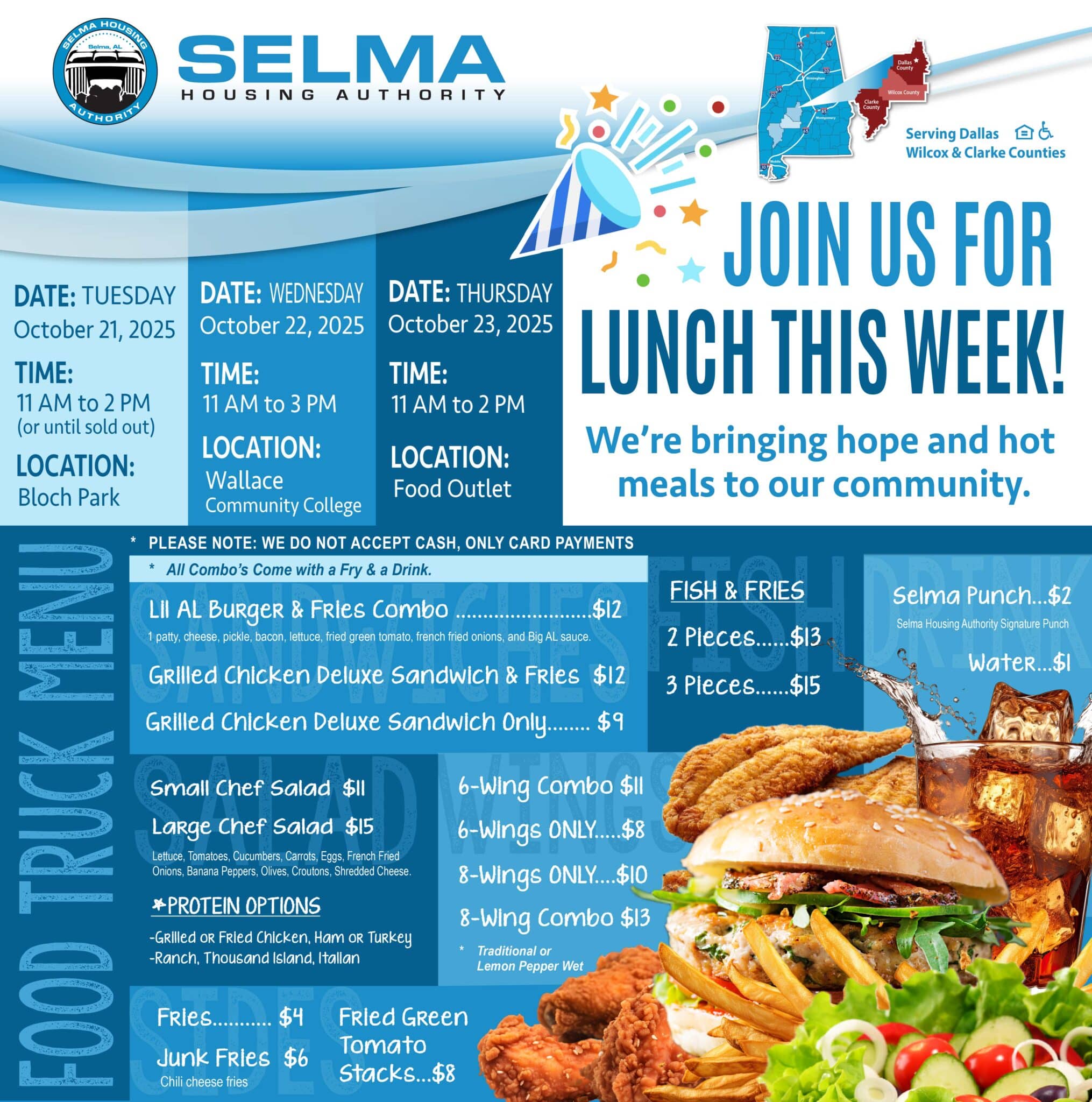 Join Us for Lunch Thursday October 23rd, 2025! - Selma Housing Authority